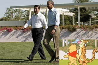 Composite Pic of Obama-Xi and Pooh-Tigger Deleted by Weibo | Asian ...